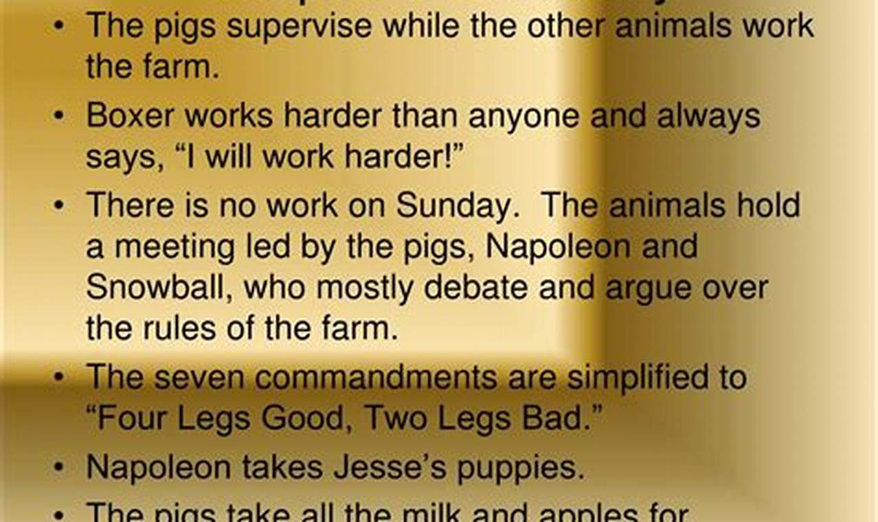 Animal Farm: Ch 3 Summary - Seeds of Dystopia