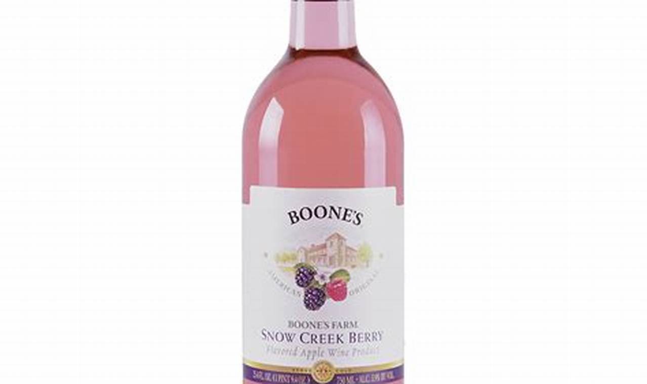 Berry Bliss: Snow Creek Berry Boones Farm - A Sweet Treat!