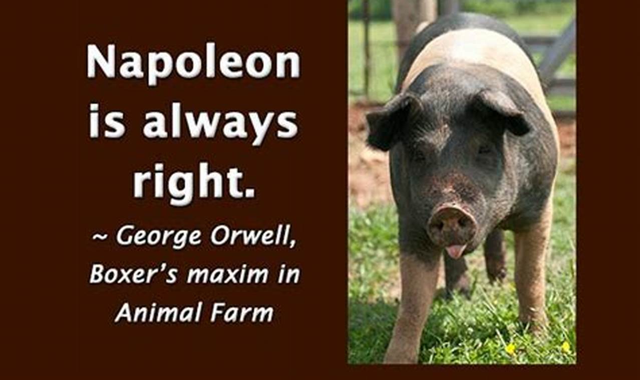 Animal Quotes: Napoleon in Animal Farm's Words & Impact