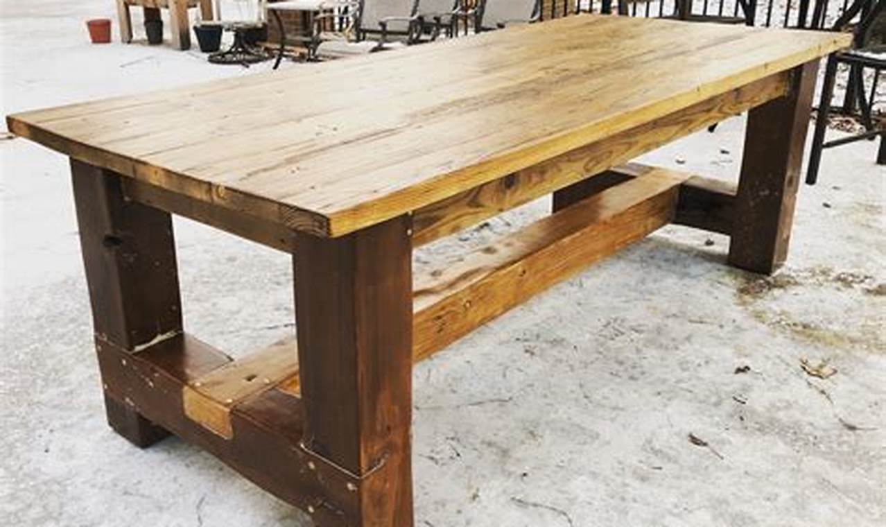 Rustic Charm: Outdoor Farm Tables You'll Love!