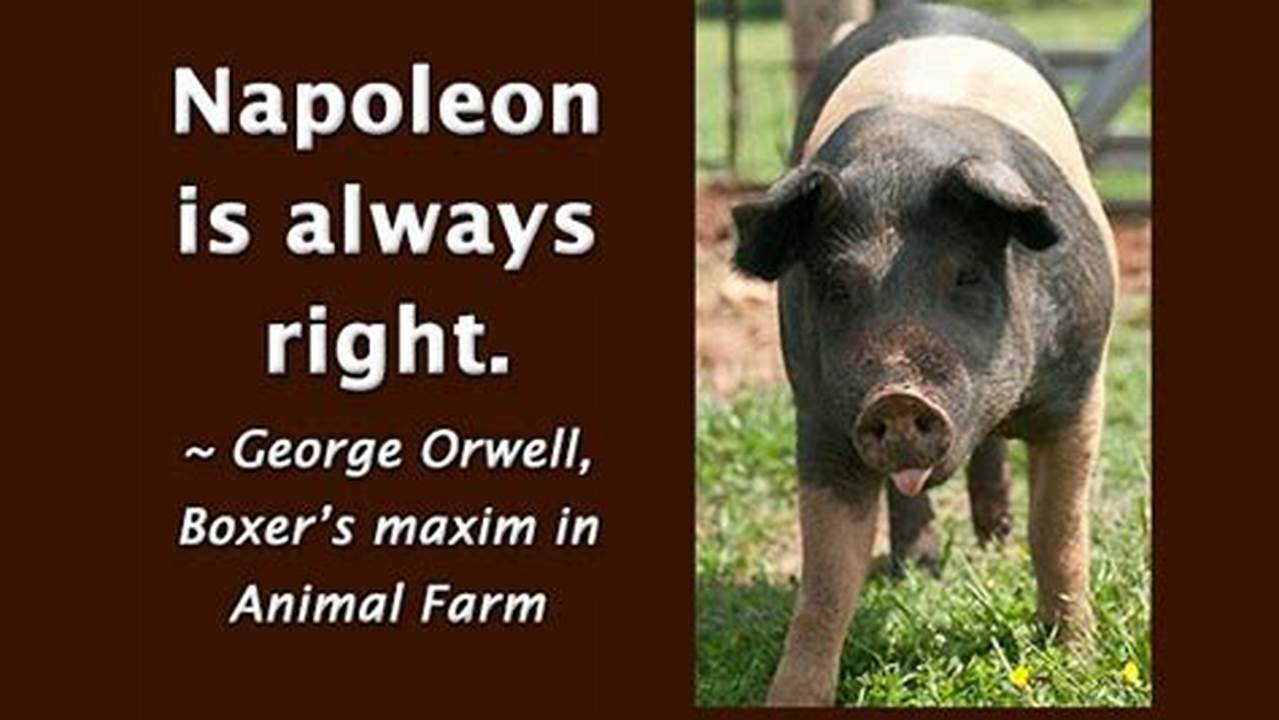 Unveiling Napoleon: Animal Farm Quotes & Analysis