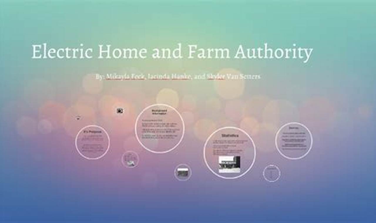 Powering Farms: The Electric Home & Farm Authority's Legacy