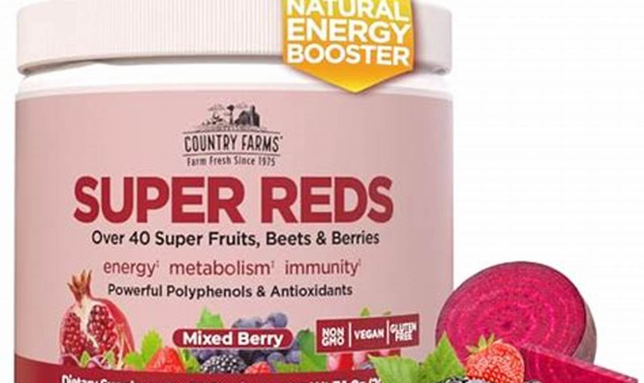 Boost Health: Country Farms Super Reds Mixed Berry 200g
