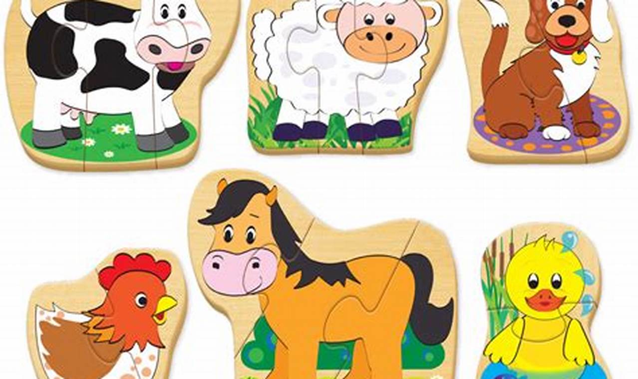 Learning Farm Fun: Animal Puzzle Adventures!