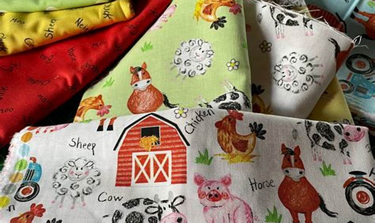 Animal Farm Fabric: Barnyard Prints & More!